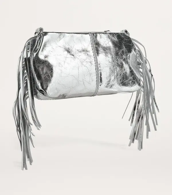 Maje Leather Miss M Clutch