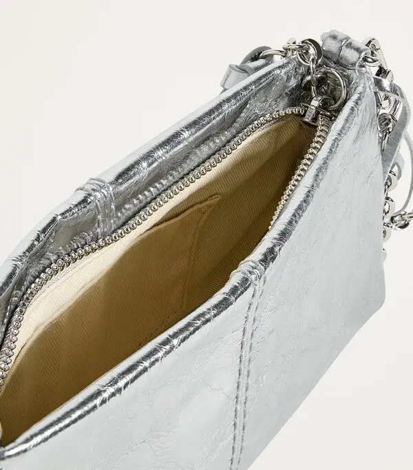 Maje Leather Miss M Clutch