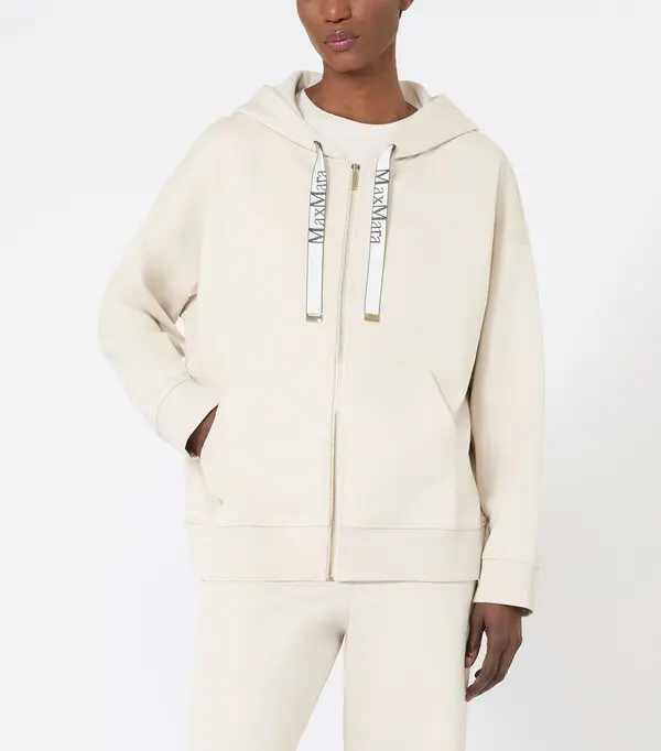 Max Mara Cotton-blend Zip-up Hoodie