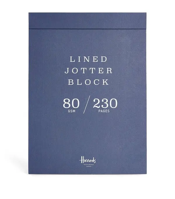Harrods Lined A4 Jotter Block