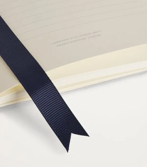 Harrods Logo A5 Notebook - Navy