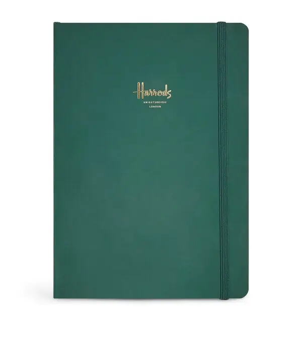 Harrods Logo A5 Notebook - Green