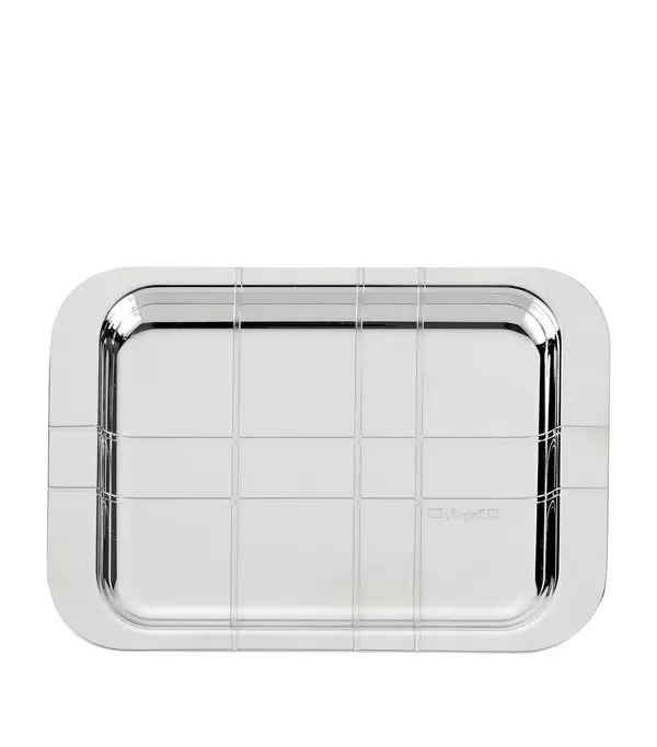 Christofle Plated Graphik Tray - Silver