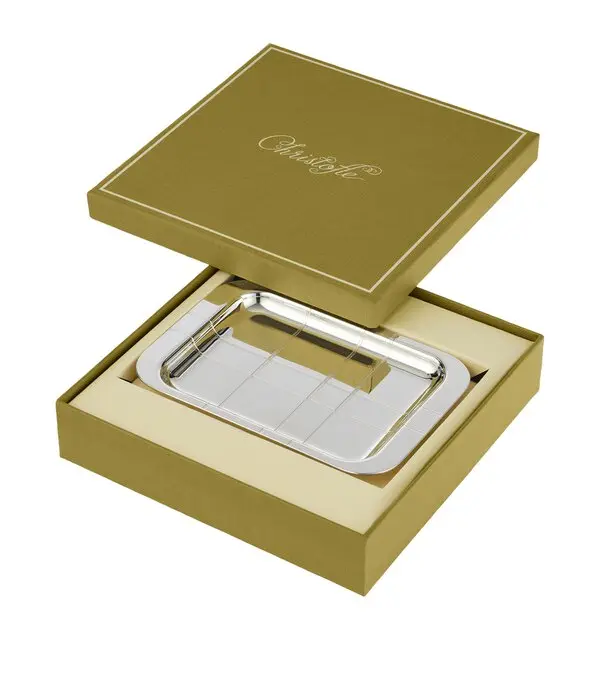Christofle Plated Graphik Tray