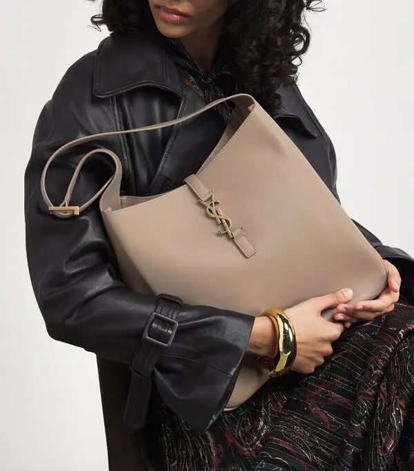 Saint Laurent Large Le 5 À 7 Shoulder Bag - Grey