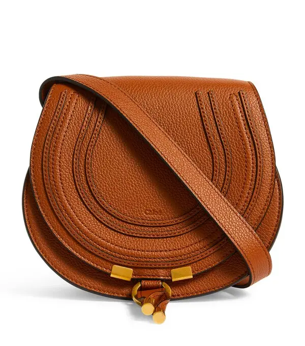 Chloé Small Marcie Saddle Bag - Brown