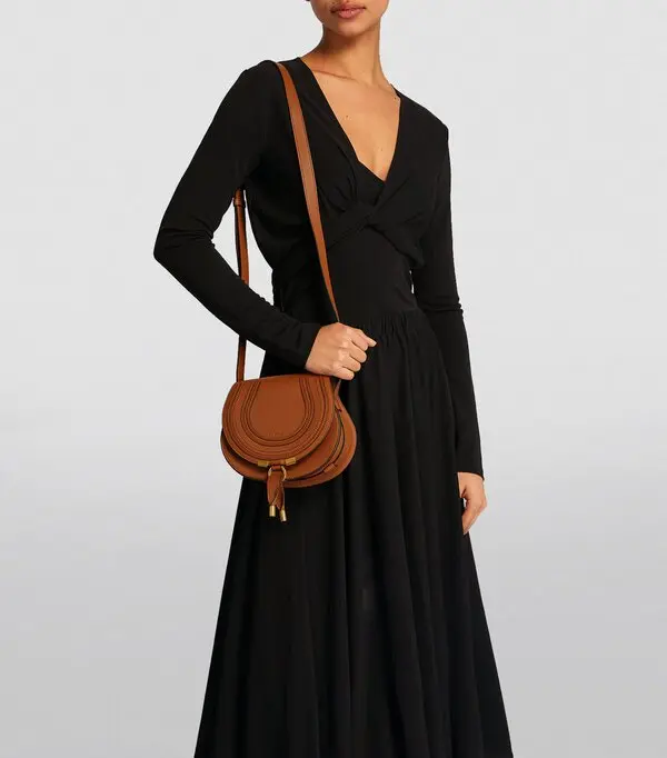 Chloé Small Marcie Saddle Bag - Brown