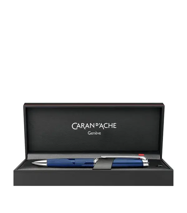 CARAN D'ACHE Léman Bleu Marin Ballpoint Pen - Blue