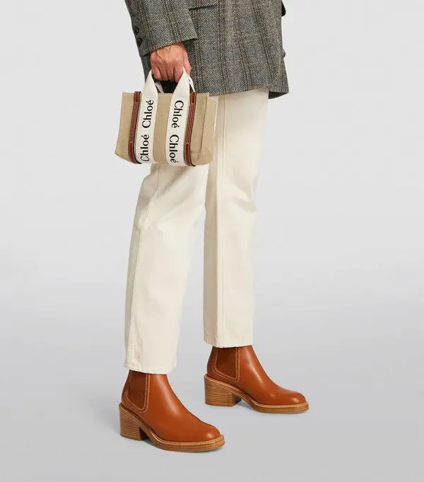 Chloé Mini Woody Tote - Brown