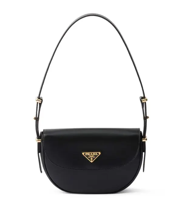 Prada Leather Shoulder Bag - Black