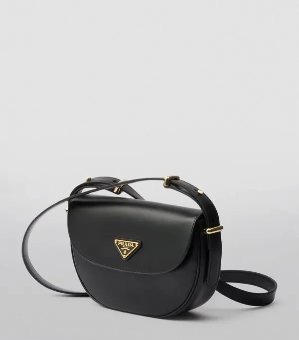 Prada Leather Shoulder Bag - Black