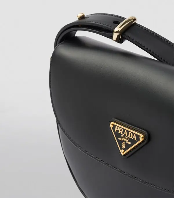 Prada Leather Shoulder Bag - Black