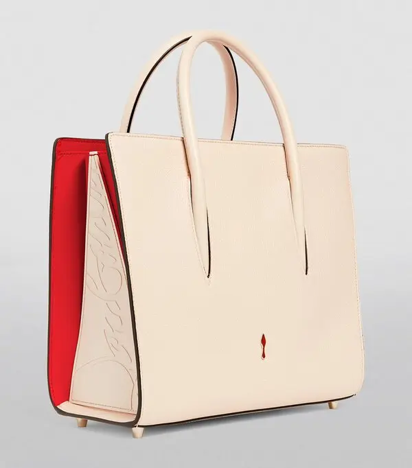 CHRISTIAN LOUBOUTIN Paloma Medium Leather Top Handle Bag - Red