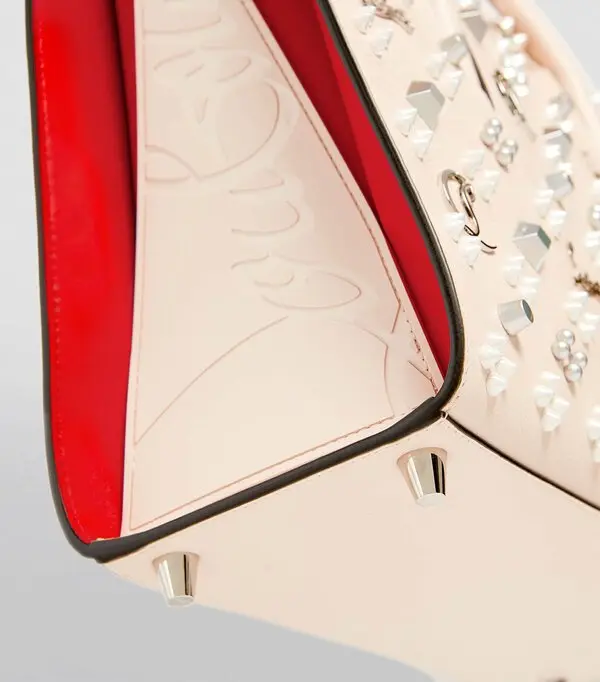CHRISTIAN LOUBOUTIN Paloma Medium Leather Top Handle Bag - Red
