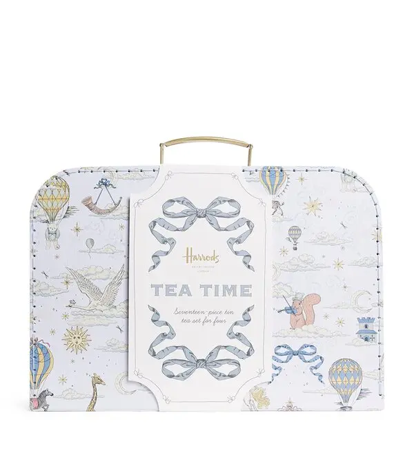 Harrods 17-piece 4-person Tea Time Set - Blue