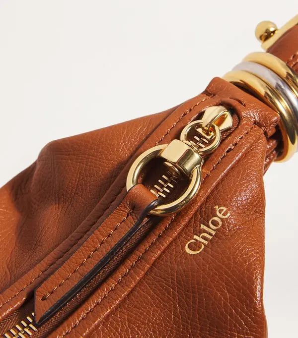 Chloé Small Leather Bracelet Shoulder Bag - Brown