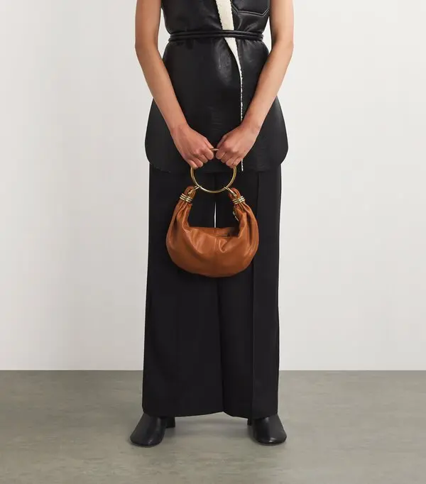 Chloé Small Leather Bracelet Shoulder Bag - Brown