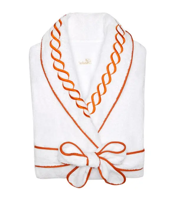 PRATESI Cotton Treccia Bathrobe - Orange