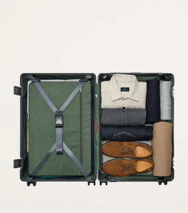 CARL FRIEDRIK X Hackett Check-in Suitcase - Navy