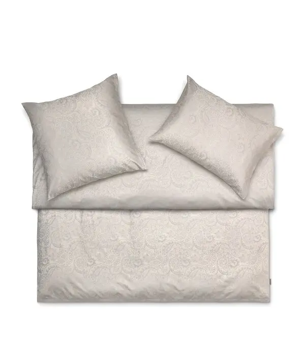 SCHLOSSBERG Paisley Talis Super King Flat Sheet - Neutral