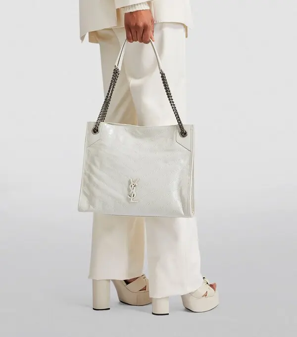 Saint Laurent Niki Shopping Bag - White