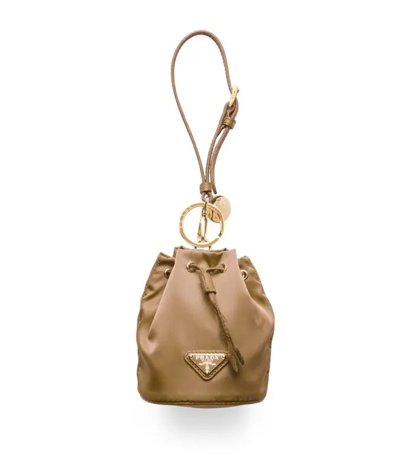 Prada Mini Re-edition 1978 Drawstring Pouch - Brown
