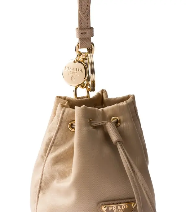 Prada Mini Re-edition 1978 Drawstring Pouch - Brown
