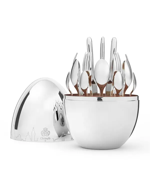 Christofle Mood Skyline London 24-piece Silver-plated Flatware Set - Metallic