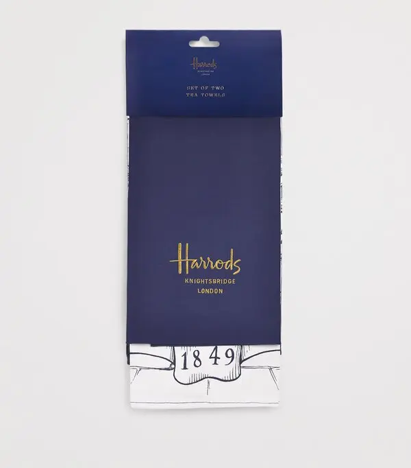Harrods Set Of 2 Tea Towels