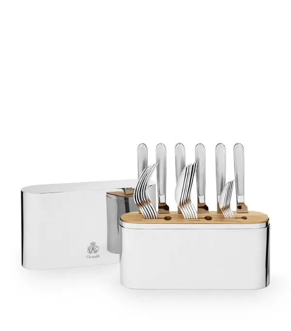 Christofle Concorde 24-piece Cutlery Set - Metallic