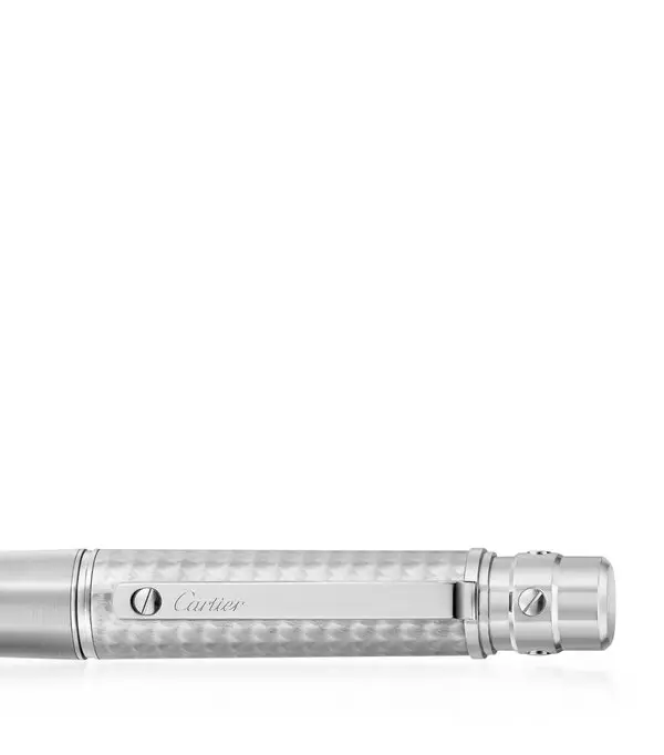 Cartier Santos De Ballpoint Pen - Silver