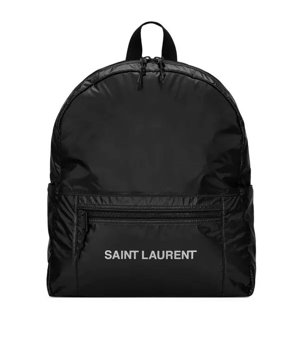 Saint Laurent Nuxx Logo Backpack - Black