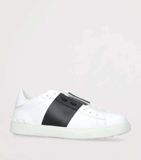 Valentino Garavani Leather Open Sneakers - White