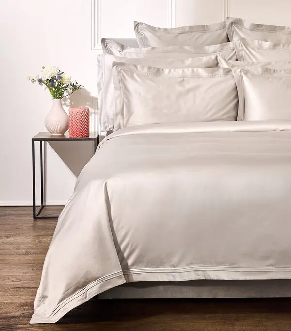 Harrods Richmond Super King Flat Sheet - Grey