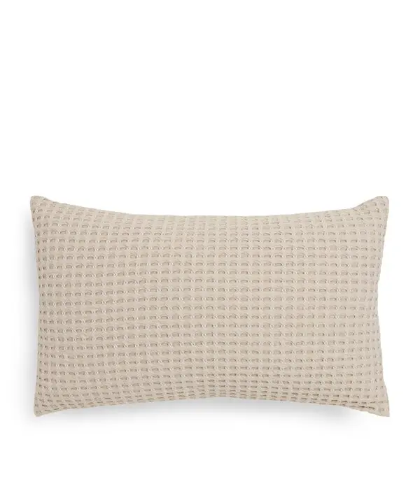 PETER REED Textured Checkers Cushion - Neutral