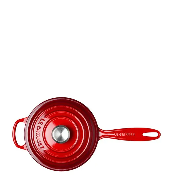 LE CREUSET Set Of 3 Cast Iron Saucepans - Orange
