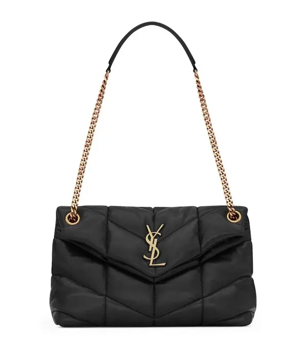 Saint Laurent Small Loulou Puffer Shoulder Bag - Black