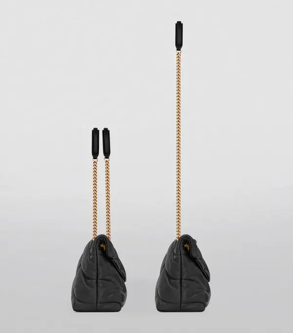 Saint Laurent Small Loulou Puffer Shoulder Bag - Black