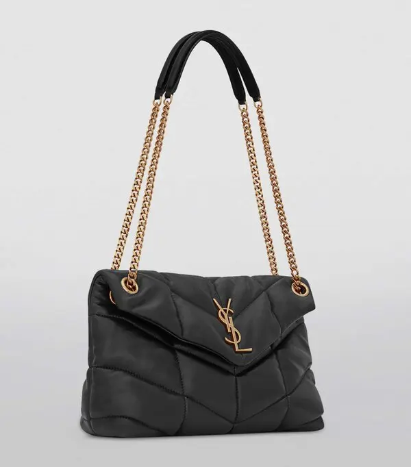Saint Laurent Small Loulou Puffer Shoulder Bag - Black