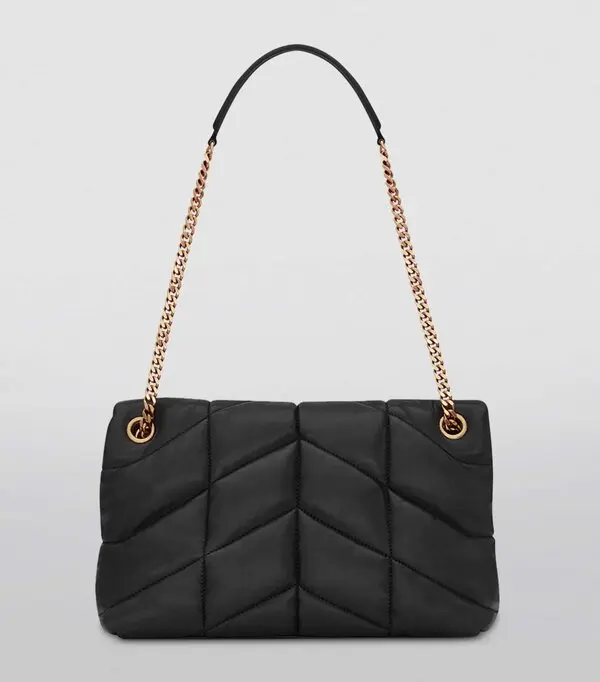 Saint Laurent Small Loulou Puffer Shoulder Bag - Black