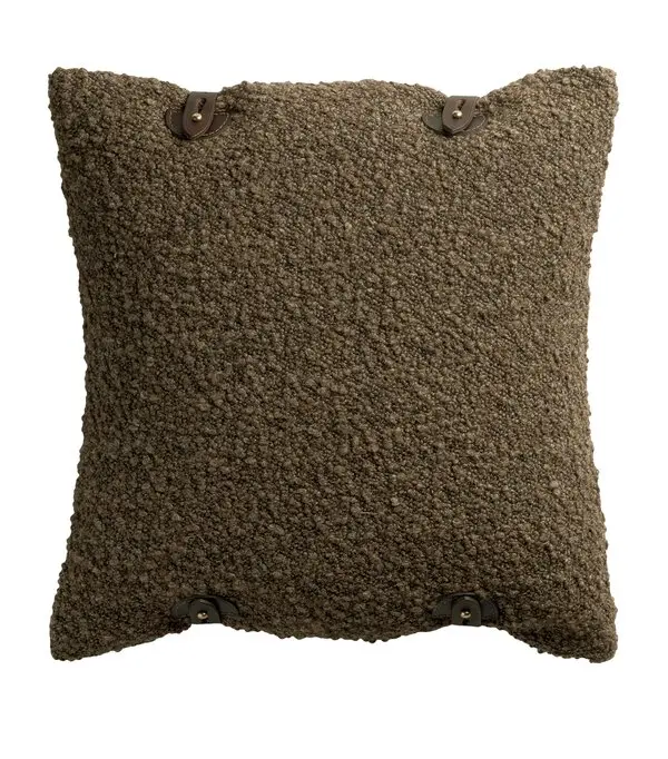 DE LE CUONA Wool-blend Attenborough Buckle Cushion