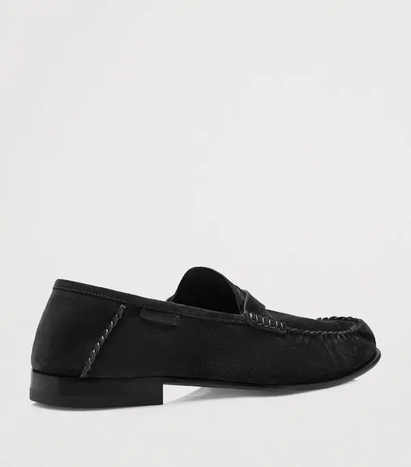 TOM FORD Suede Loafers - Black