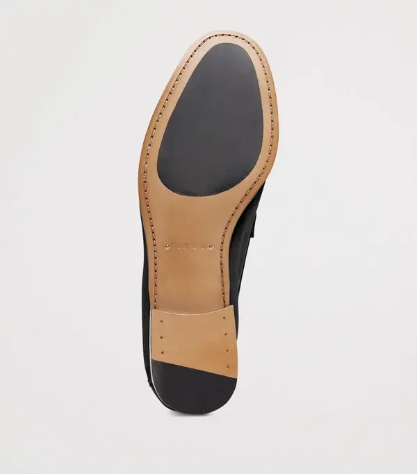 TOM FORD Suede Loafers - Black