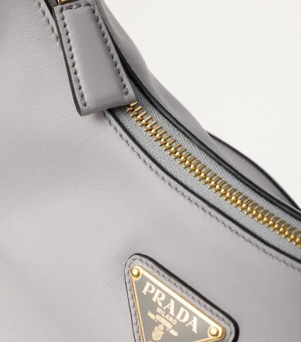 Prada Leather Arqué Shoulder Bag