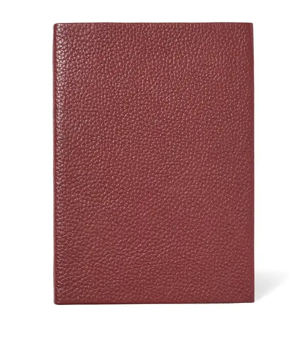 ASPINAL OF LONDON Leather Bound A5 Notebook