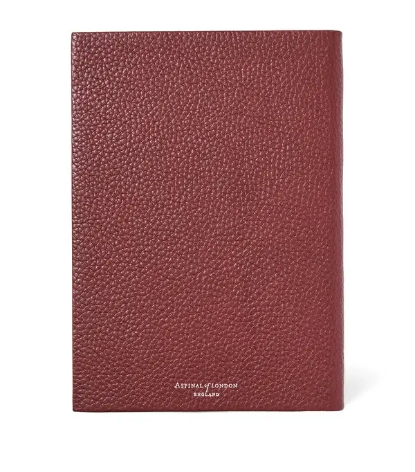 ASPINAL OF LONDON Leather Bound A5 Notebook