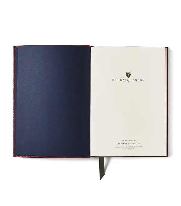 ASPINAL OF LONDON Leather Bound A5 Notebook