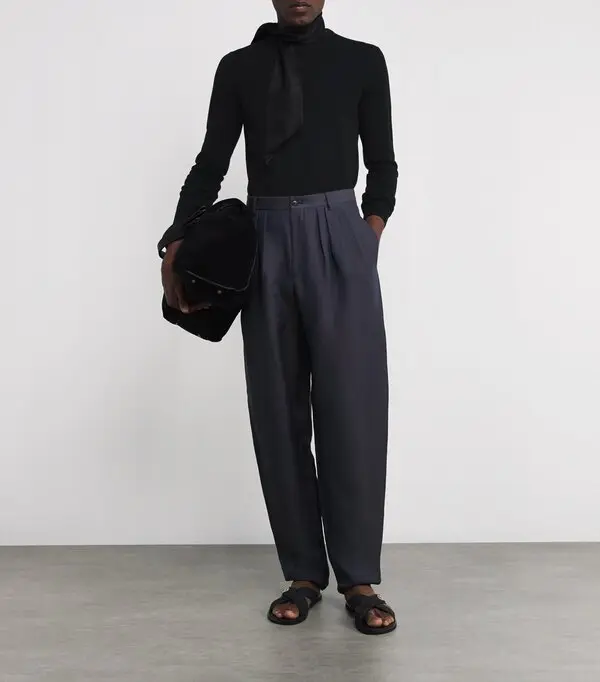 Giorgio Armani Cashmere Crew-neck Sweater - Black