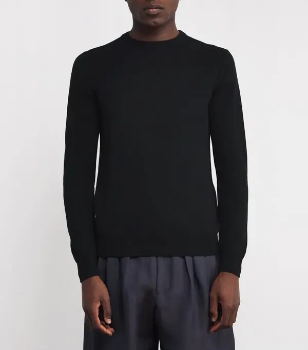 Giorgio Armani Cashmere Crew-neck Sweater - Black