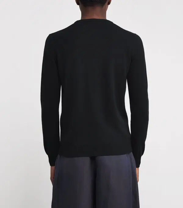 Giorgio Armani Cashmere Crew-neck Sweater - Black